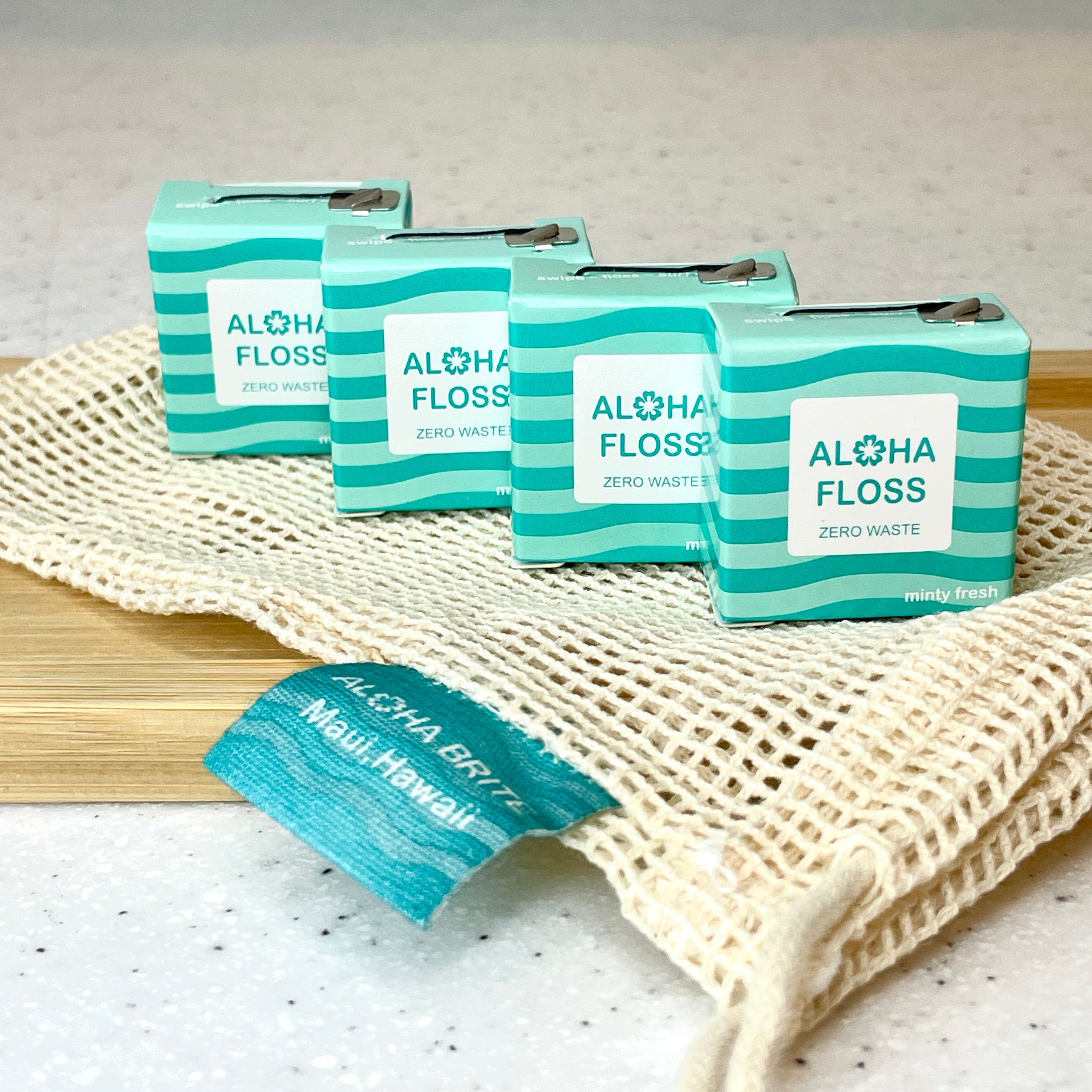 AlohaBrite Mini Floss Set (4 pack) – ALOHABRITE